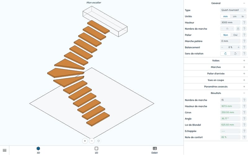 Calculer les dimensions de votre escalier